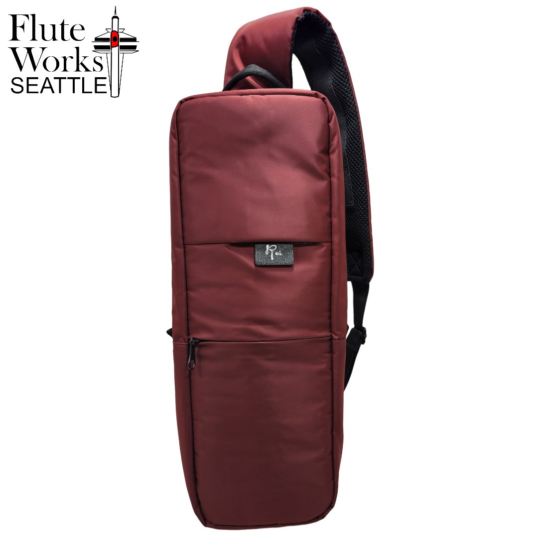 Roi Flute Cross Bag, Wine - FluteWorks Seattle